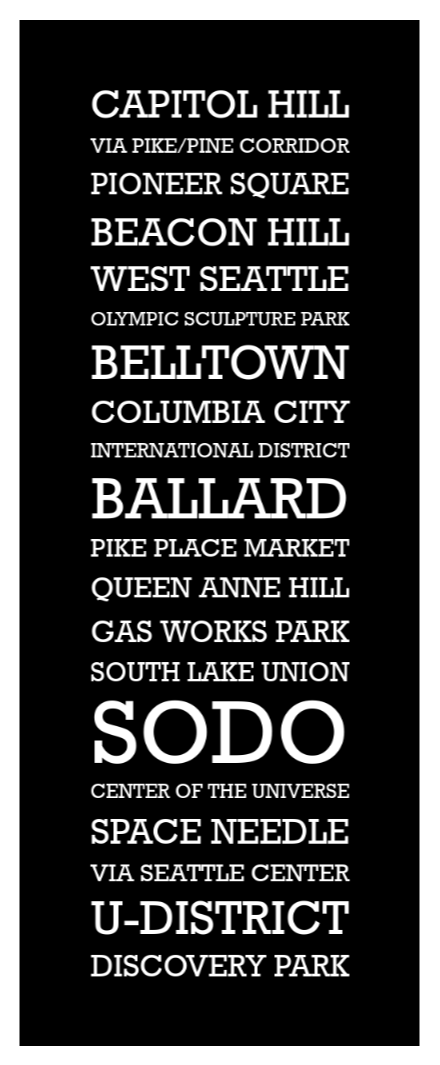 Bus Roll: Personalised Bus Roll Custom Text Print Tram Scrolls