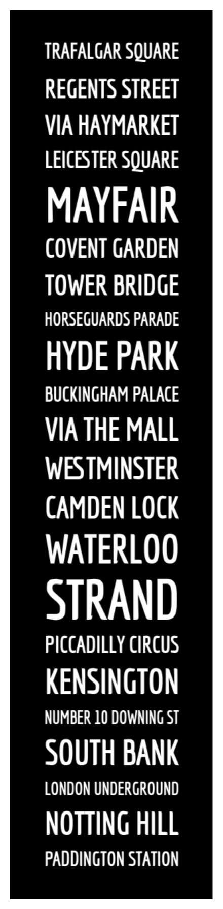 Bus Roll: Personalised Bus Roll Custom Text Print Tram Scrolls